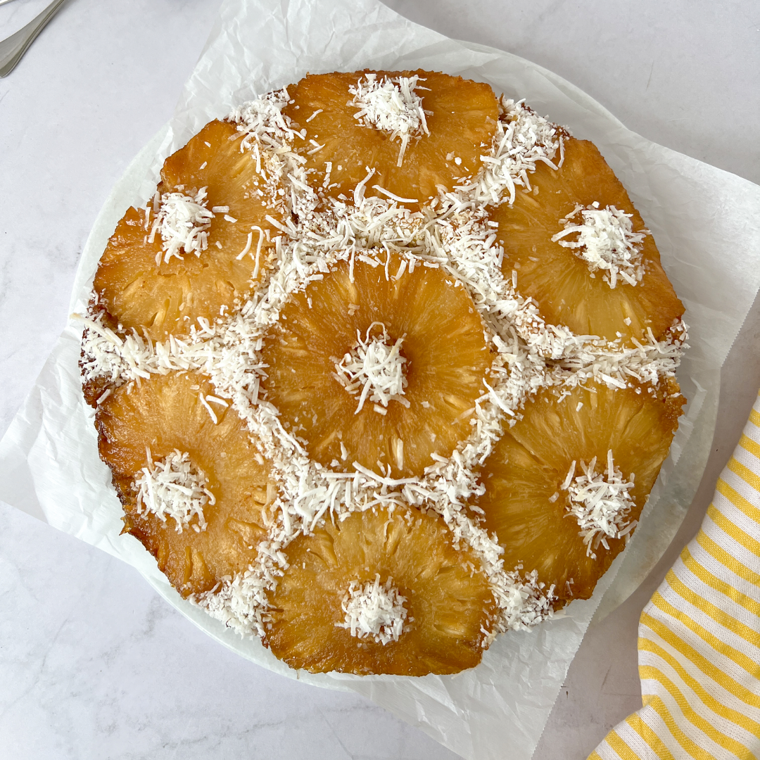 Volteado de piña y coco - La Soleta Arte en Cocina